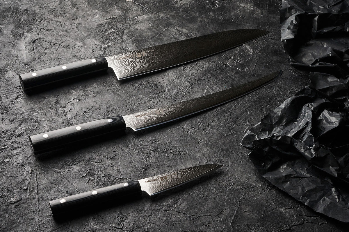 SAMURA - DAMASCUS 67 - Slicing Knife TANTO 9" – Samura USA